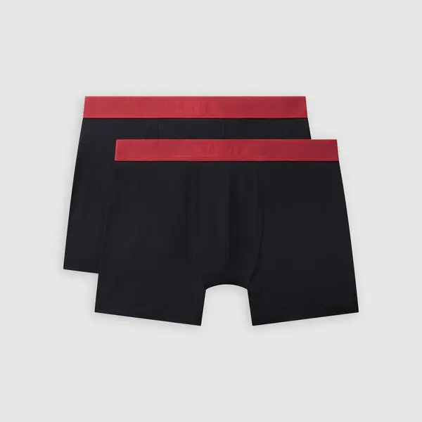 LEVI'S Twill Boxer Brief 2 Pack - Black