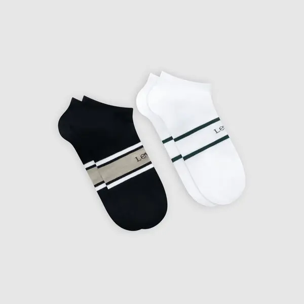 LEVI'S Low Cut Socks 2 Pack - Black