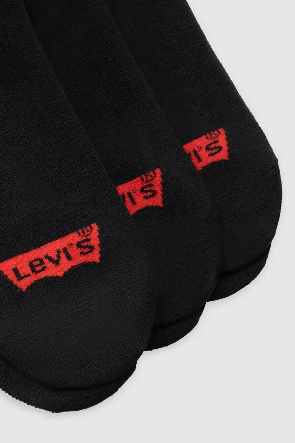 LEVI'S Low Cut Batwing Logo Recycled Cotton Socks 3 Pack