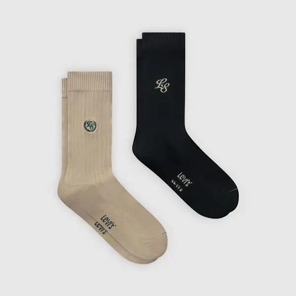 LEVI'S Regular Cut Socks 2 Pack