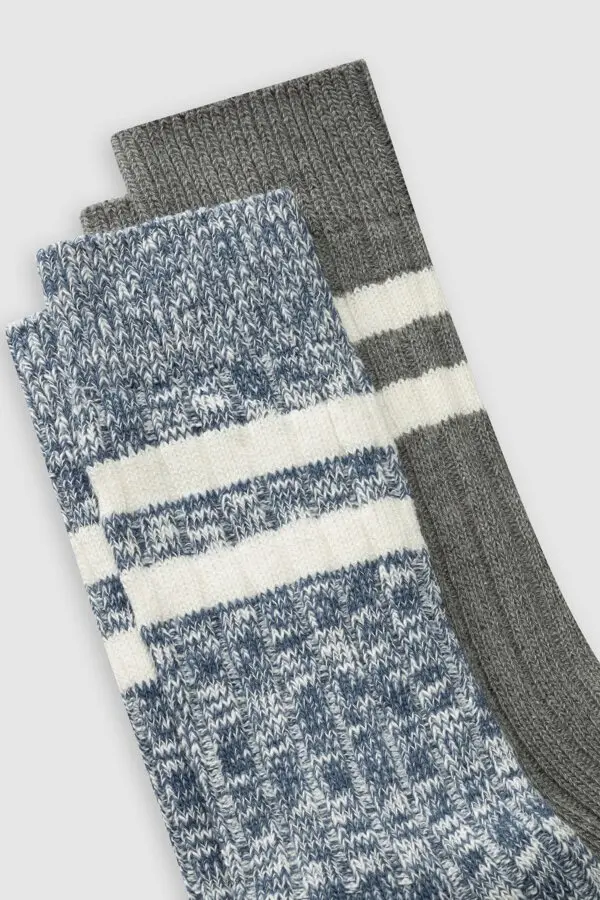 LEVI'S Regular Cut Mouline Bootsock 2 Pack
