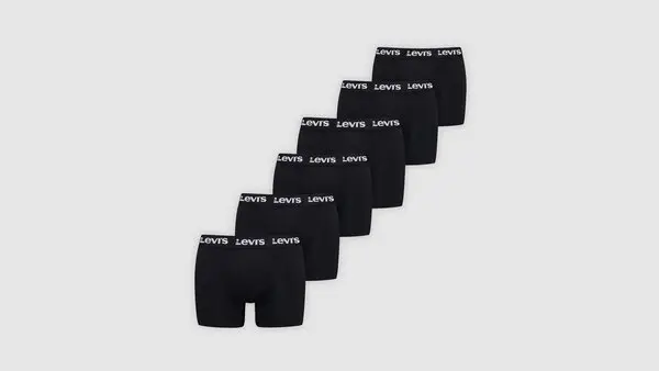 LEVI'S Repeat Logo Boxer Briefs 6 Pack