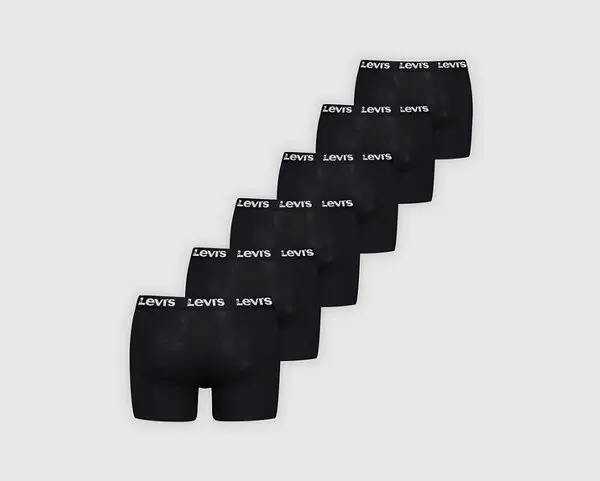 LEVI'S Repeat Logo Boxer Briefs 6 Pack