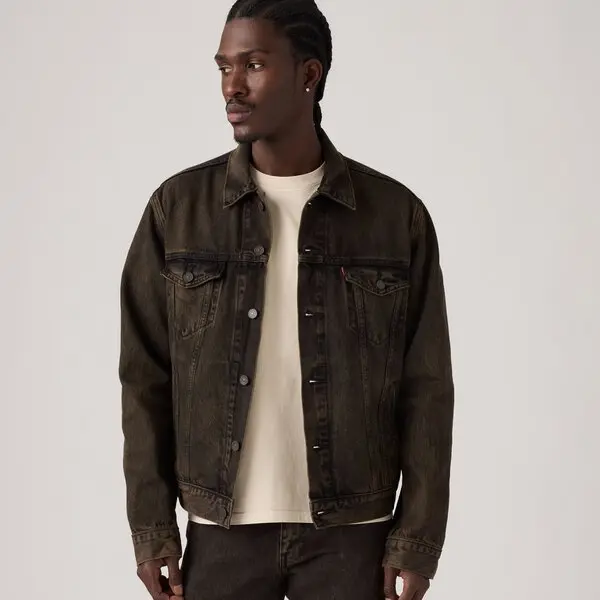 LEVI'S Classic Denim Trucker Jacket - Brown