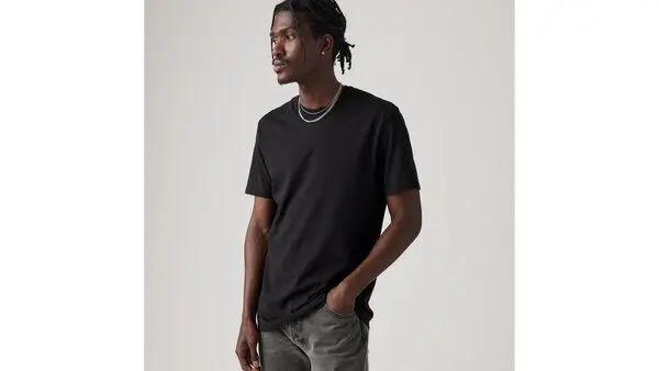 LEVI'S Slim Crewneck Tee 2 Pack - Black