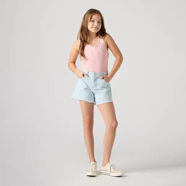 LEVI'S Daisy Denim A-line Shorts - Blue