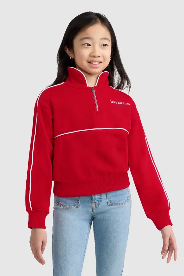 LEVI'S Teenager Half Zip Pullover