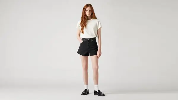 LEVI'S High Waisted Mom Shorts