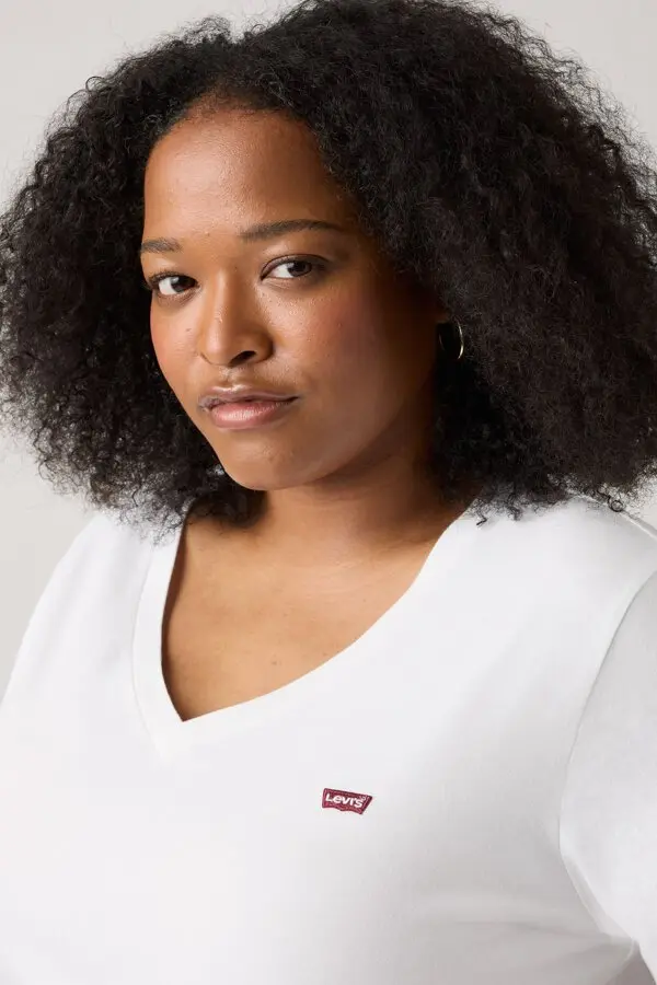 LEVI'S The Perfect V Neck - White