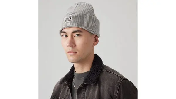LEVI'S Backpatch Beanie - Grey