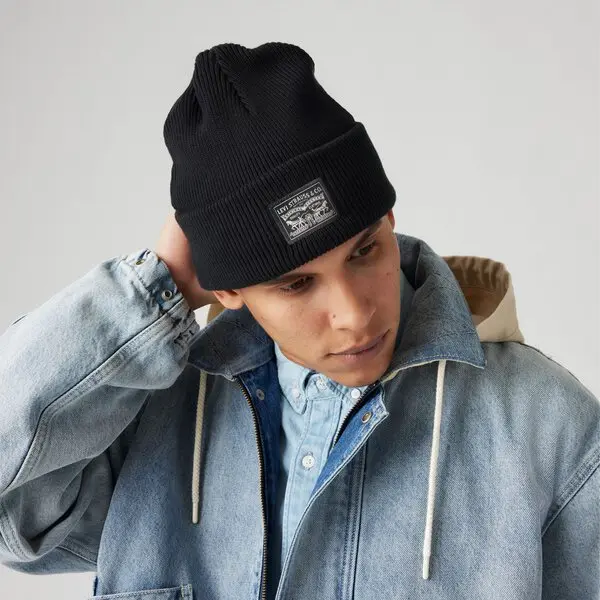 LEVI'S Backpatch Beanie - Black