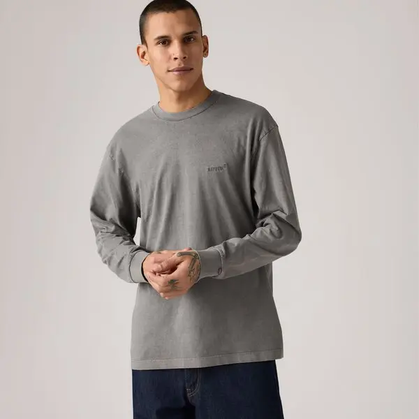 LEVI'S Long Sleeve Authentic Tee - Grey