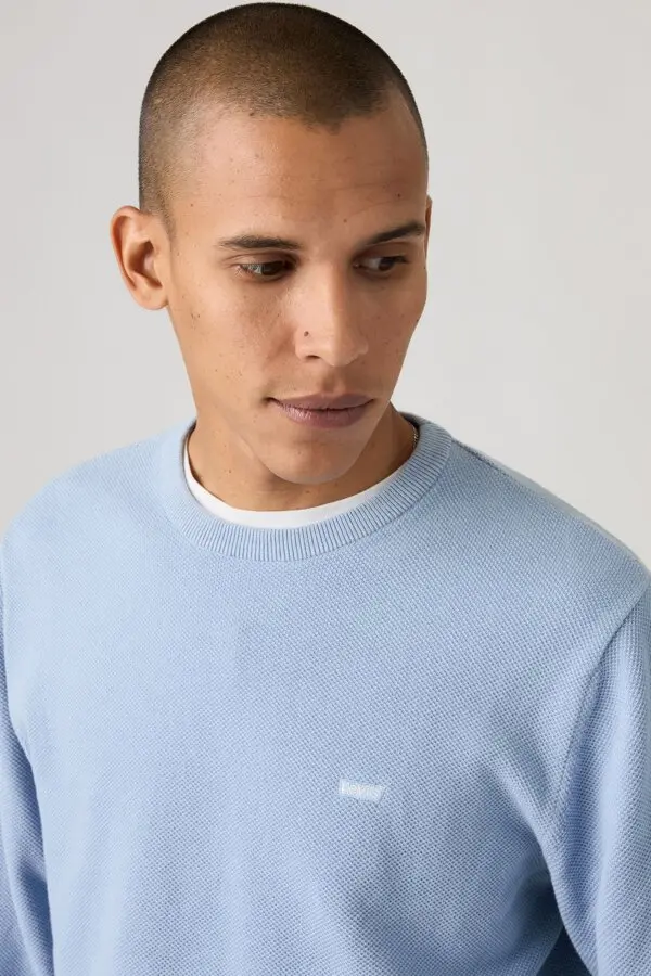LEVI'S Lightweight Housemark Sweater - Blue