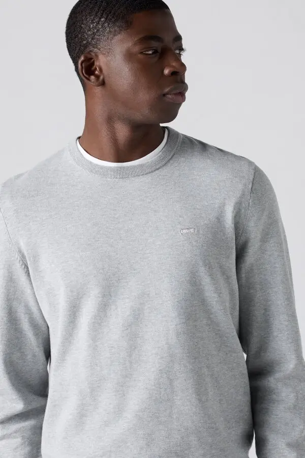 LEVI'S Lightweight Housemark Sweater - Grey