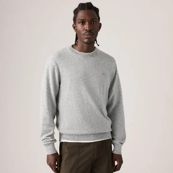 LEVI'S Lightweight Housemark Sweater - Grey