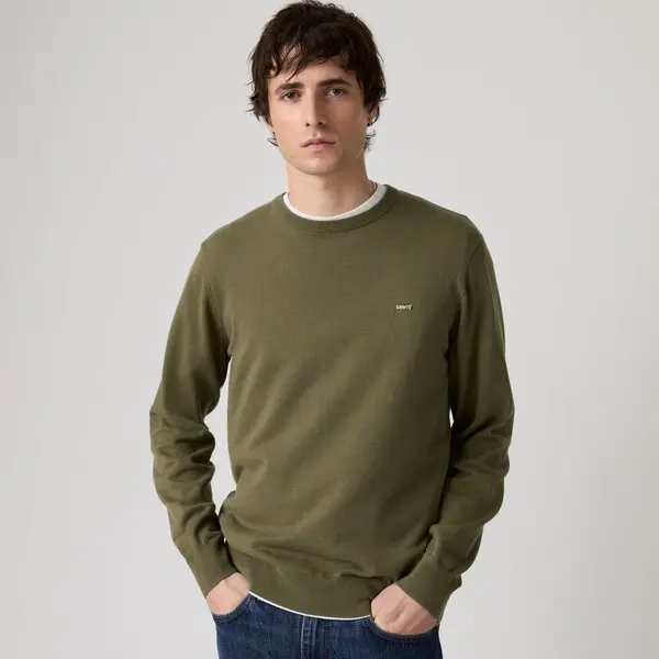 LEVI'S Lightweight Housemark Sweater - Green