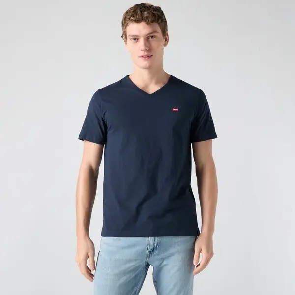 LEVI'S Classic Housemark V Neck Tee