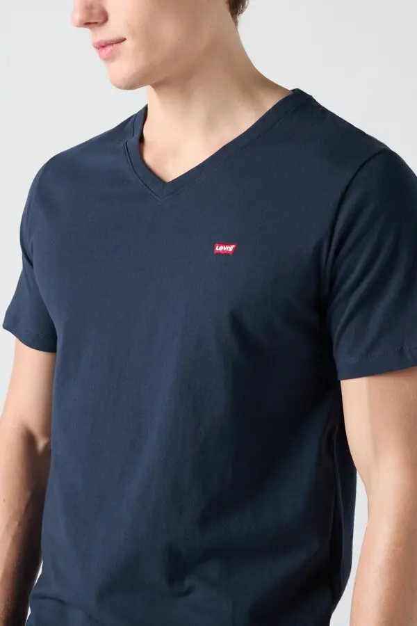 LEVI'S Classic Housemark V Neck Tee