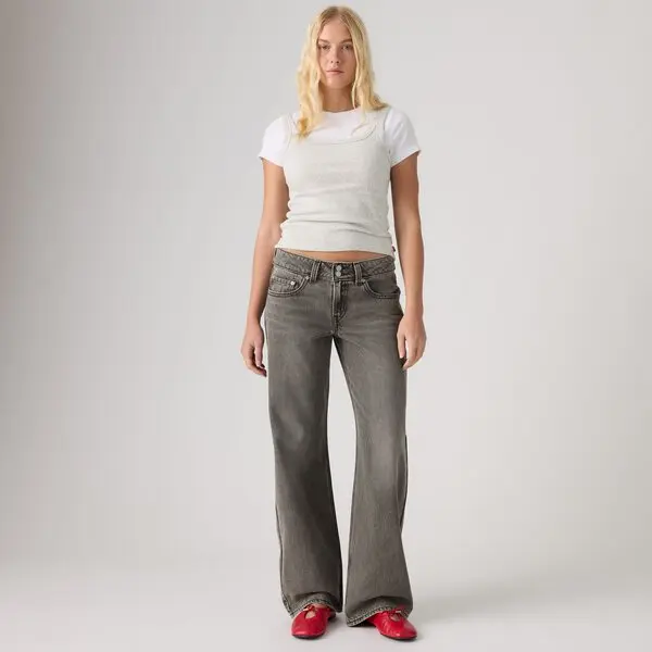 LEVI'S Low Rise Loose Denim Trousers - Black