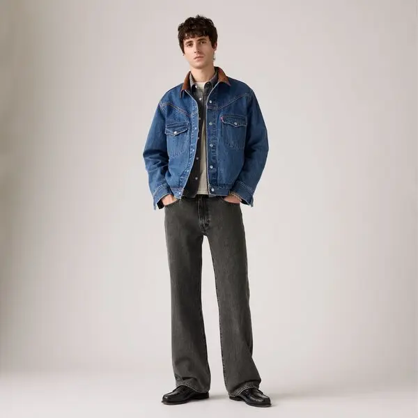 LEVI'S 567 Relaxed Flare Jeans - Black