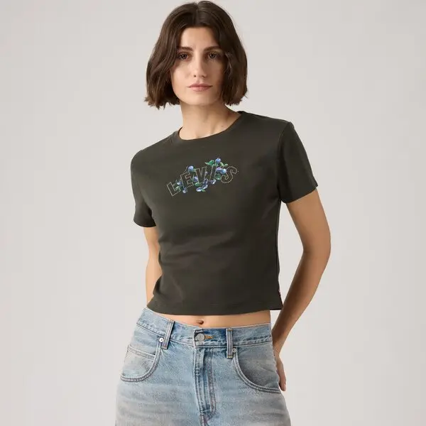 LEVI'S Graphic Print Fitted Crewneck T-shirt