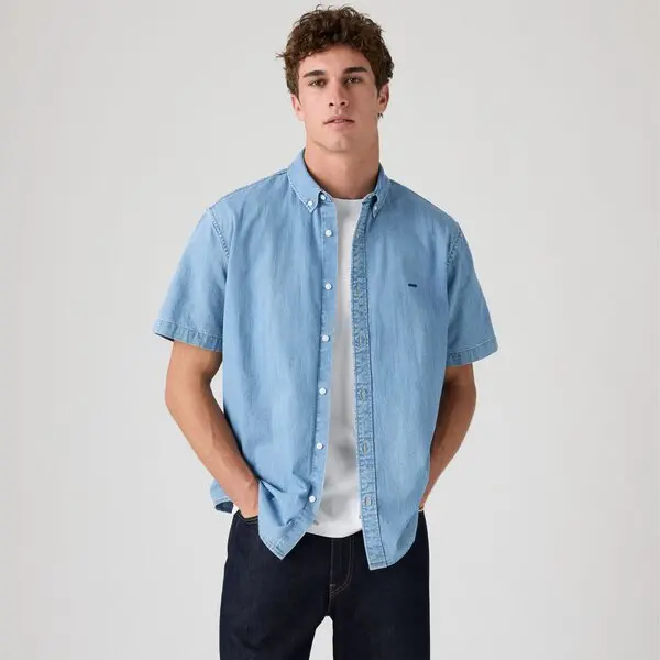 LEVI'S Short Sleeve Authentic Button Down Shirt