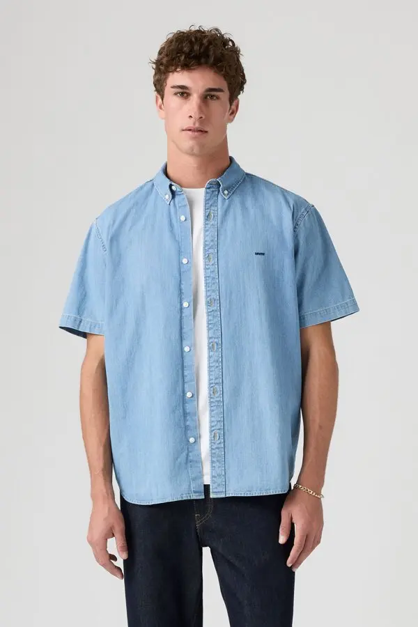 LEVI'S Short Sleeve Authentic Button Down Shirt