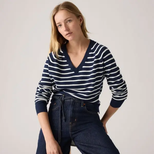 LEVI'S Supersoft V Neck Pullover Sweater