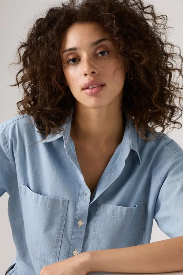 LEVI'S Harlie Short Sleeve Cropped Shirt