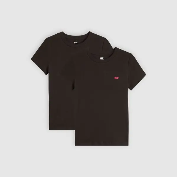 LEVI'S Essential Short-sleeve T-shirts Pack Of Two - Black