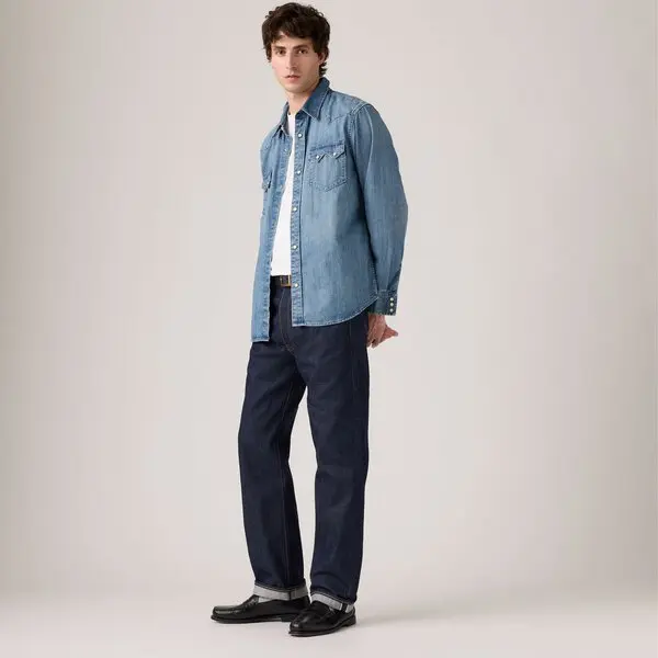LEVI'S 501 Original Selvedge Jeans - Navy