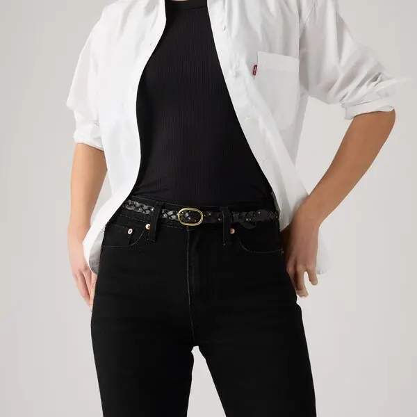 LEVI'S Taylor Braided Belt - Black
