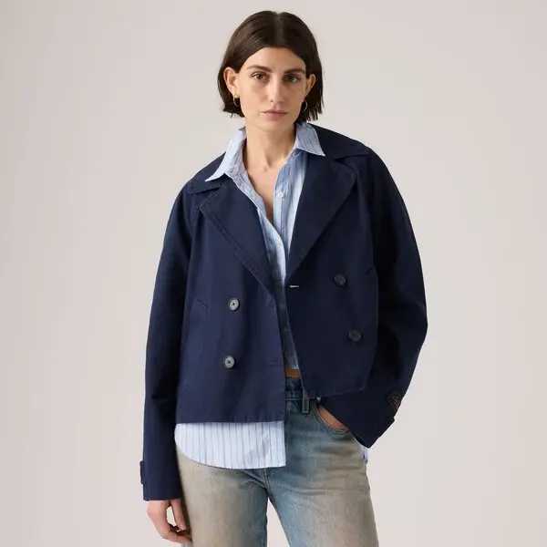 LEVI'S Bree Cropped Swing Trench Jacket