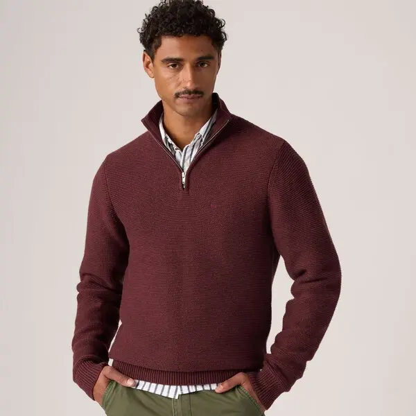 LEVI'S Housemark Quarter Zip Sweater