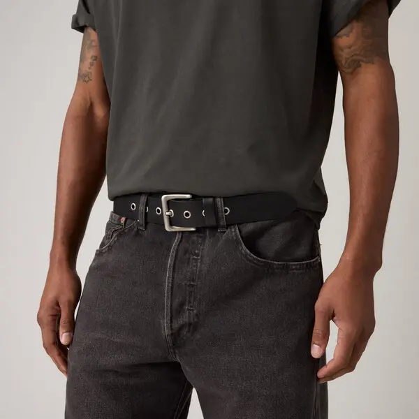 LEVI'S Maverick Eyelet Belt - Black