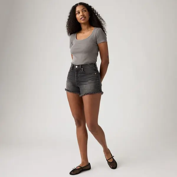LEVI'S 501 Curve Denim Shorts - Black
