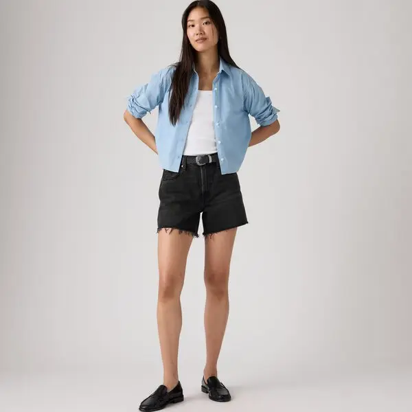 LEVI'S Ribcage Shorts - Black