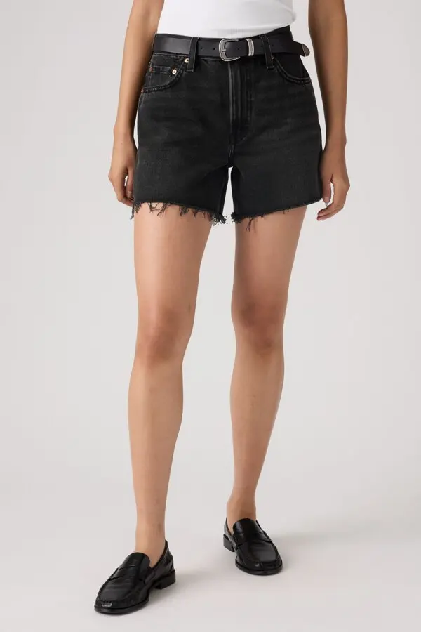 LEVI'S Ribcage Shorts - Black