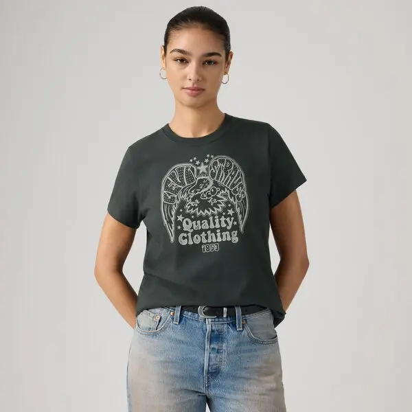 LEVI'S Graphic Embellished Crewneck T-shirt