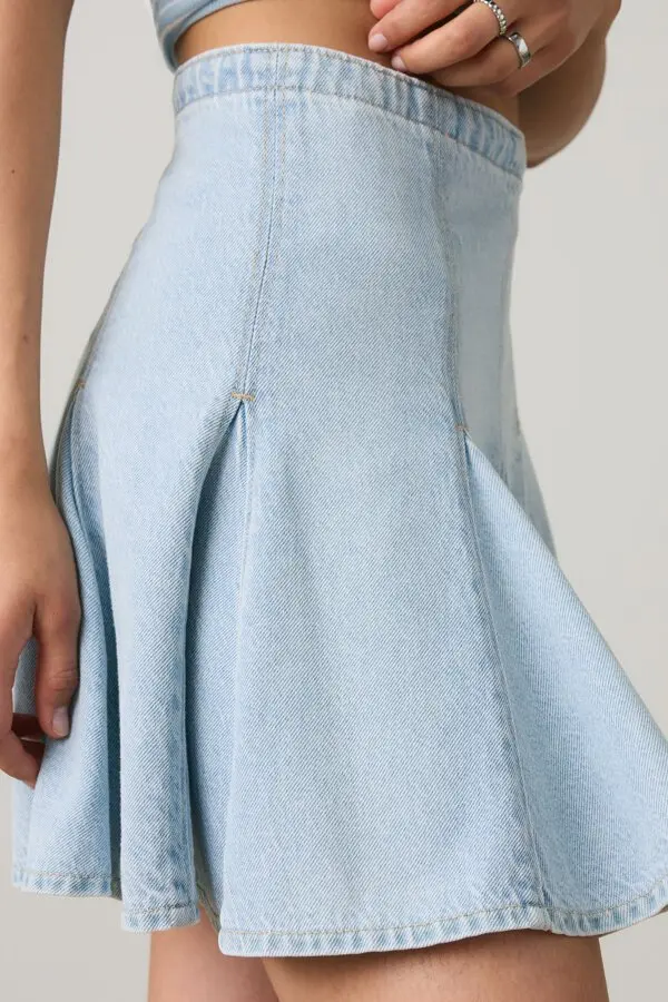 LEVI'S Godet Mini Lightweight Skirt