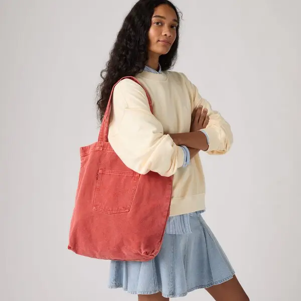 LEVI'S Denim Tote Bag - Red