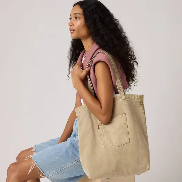 LEVI'S Denim Tote Bag - Grey