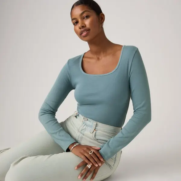 LEVI'S Essential Square Neck Long Sleeve Tee