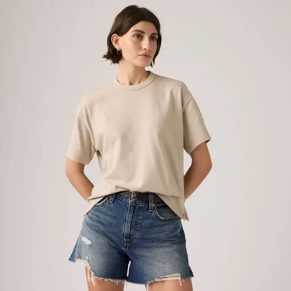 LEVI'S Inspired Cotton T-shirt - Grey