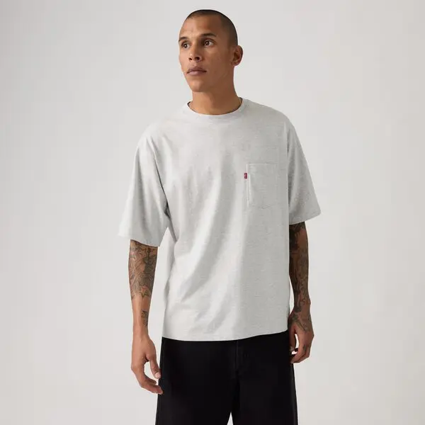 LEVI'S Half Sleeve Pocket Tee - Grey