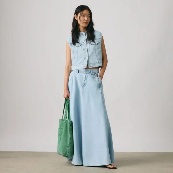 LEVI'S Collarless Shrunken '90s Lightweight Trucker Vest