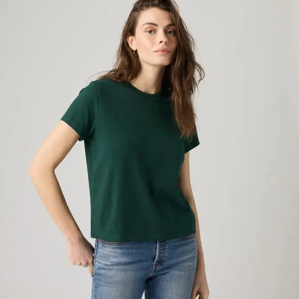 LEVI'S Classic Crew Neck Slub T-shirt - Green