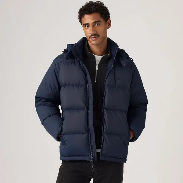 LEVI'S Rockwell Hooded Puffer - Blue