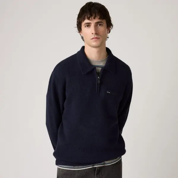 LEVI'S Boulder Quarter-zip Sweater - Blue