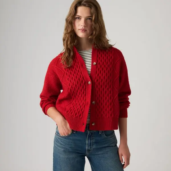 LEVI'S Charlotte Crewneck Cardigan